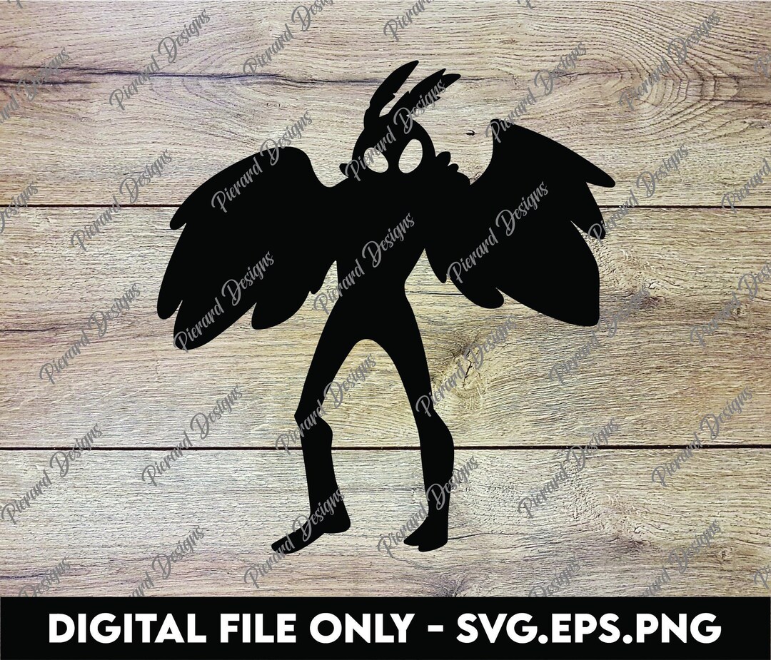 Mothman Silhouette - SVG, PNG, EPS Digital Files - Etsy