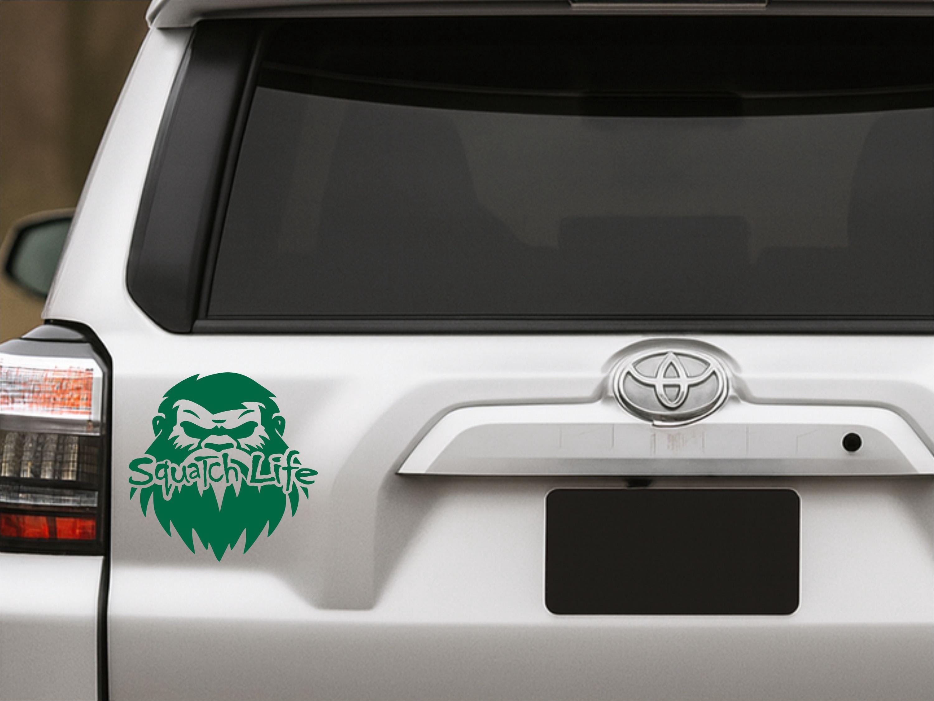Bigfoot Sasquatch Full Head Squatch Life Vinyl Decal - Etsy