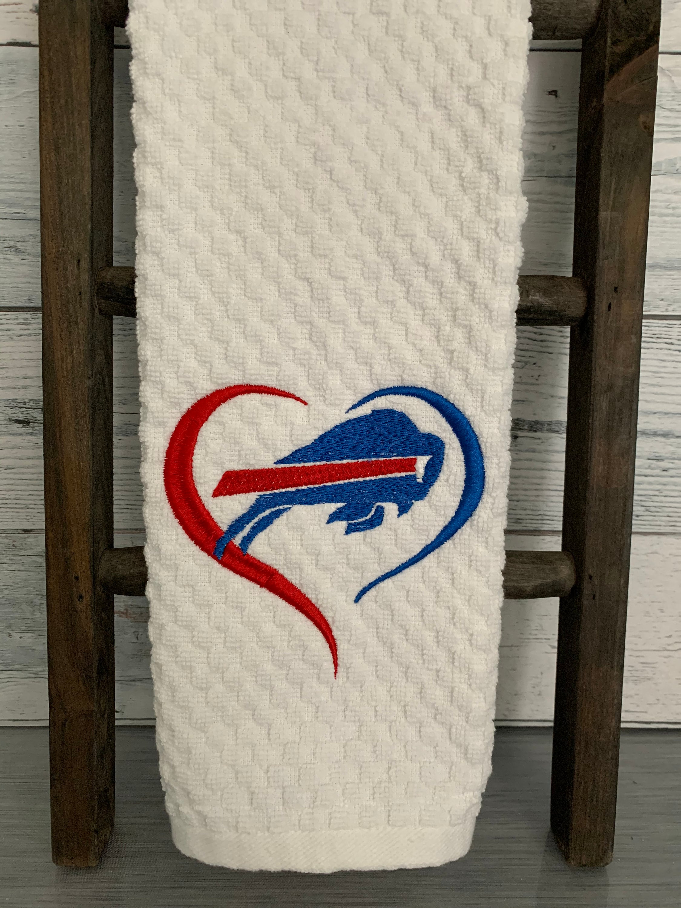 Buffalo Bills Embroidered Kitchen Towel. Buffalo Bills Gift. - Etsy