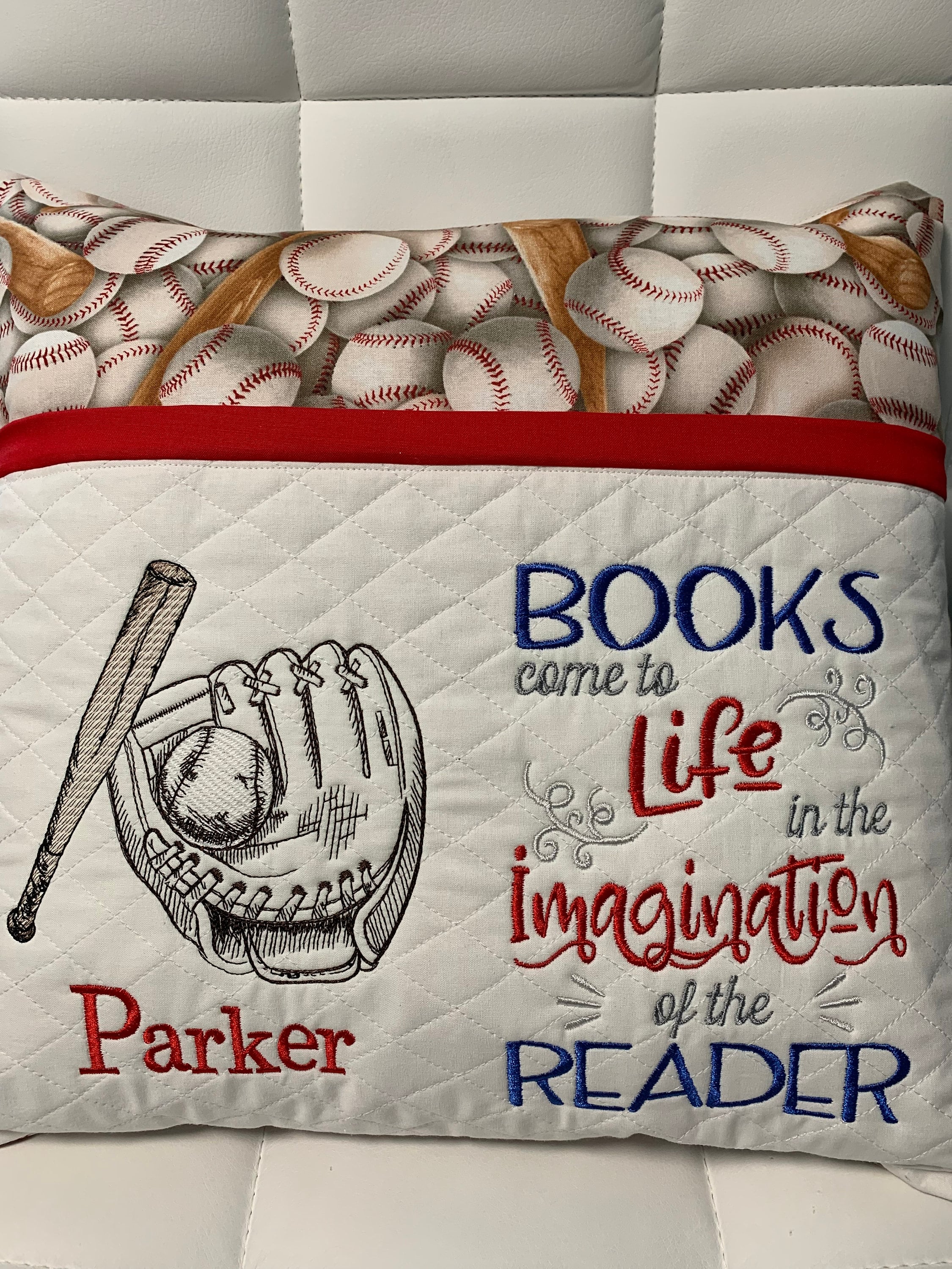 Personalized Baseball Reading Pillow. - Etsy