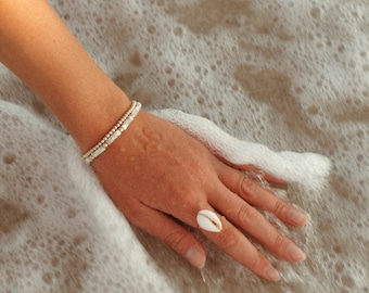 Cowrie Shell Ring, Cowrie Shell, Cowrie Shell Jewelry, Shell Ring ...