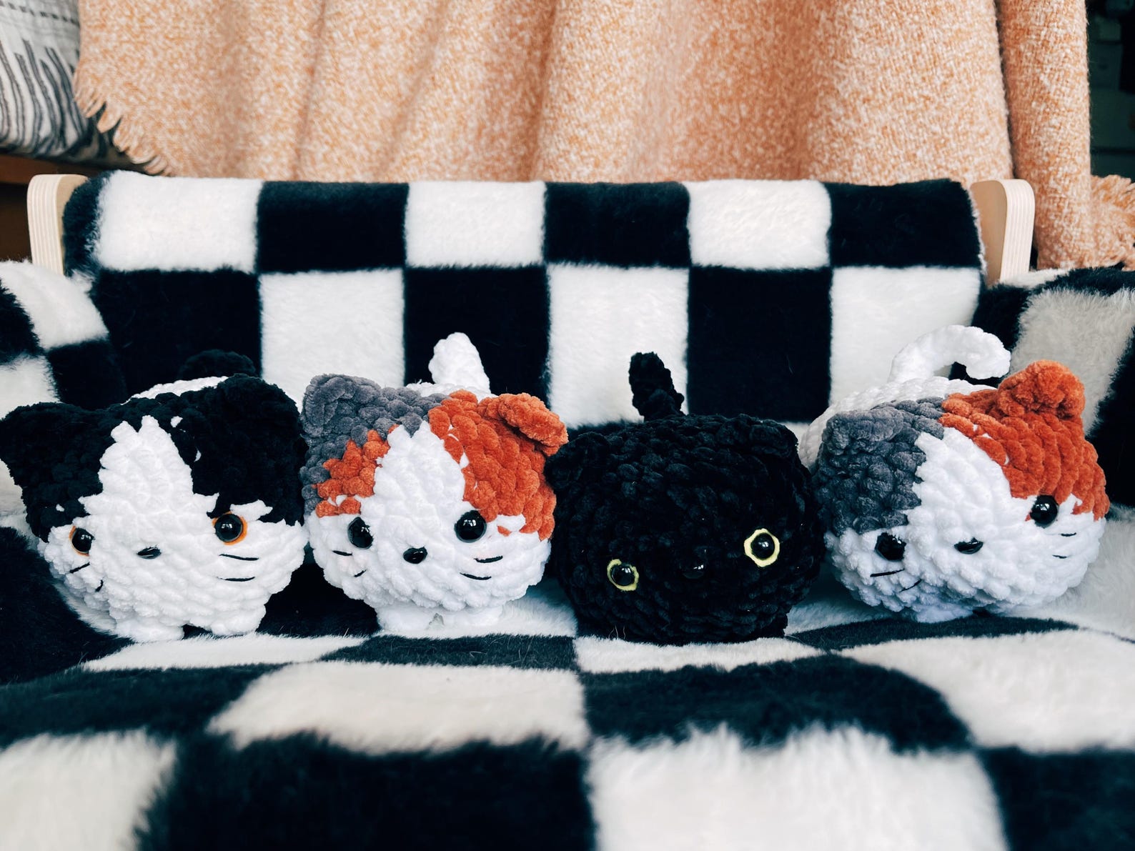 Cute Mochi Loaf Cats Amigurumi Crochet Pattern - NO SEW and Quick! - Etsy