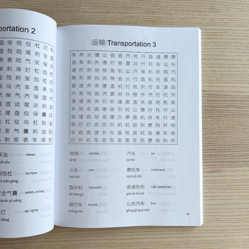 Chinese Word Search: Learn 1200 Essential Chinese Words - Etsy