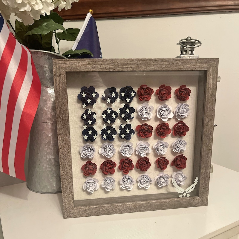 Us Air Force Shadow Box - Etsy