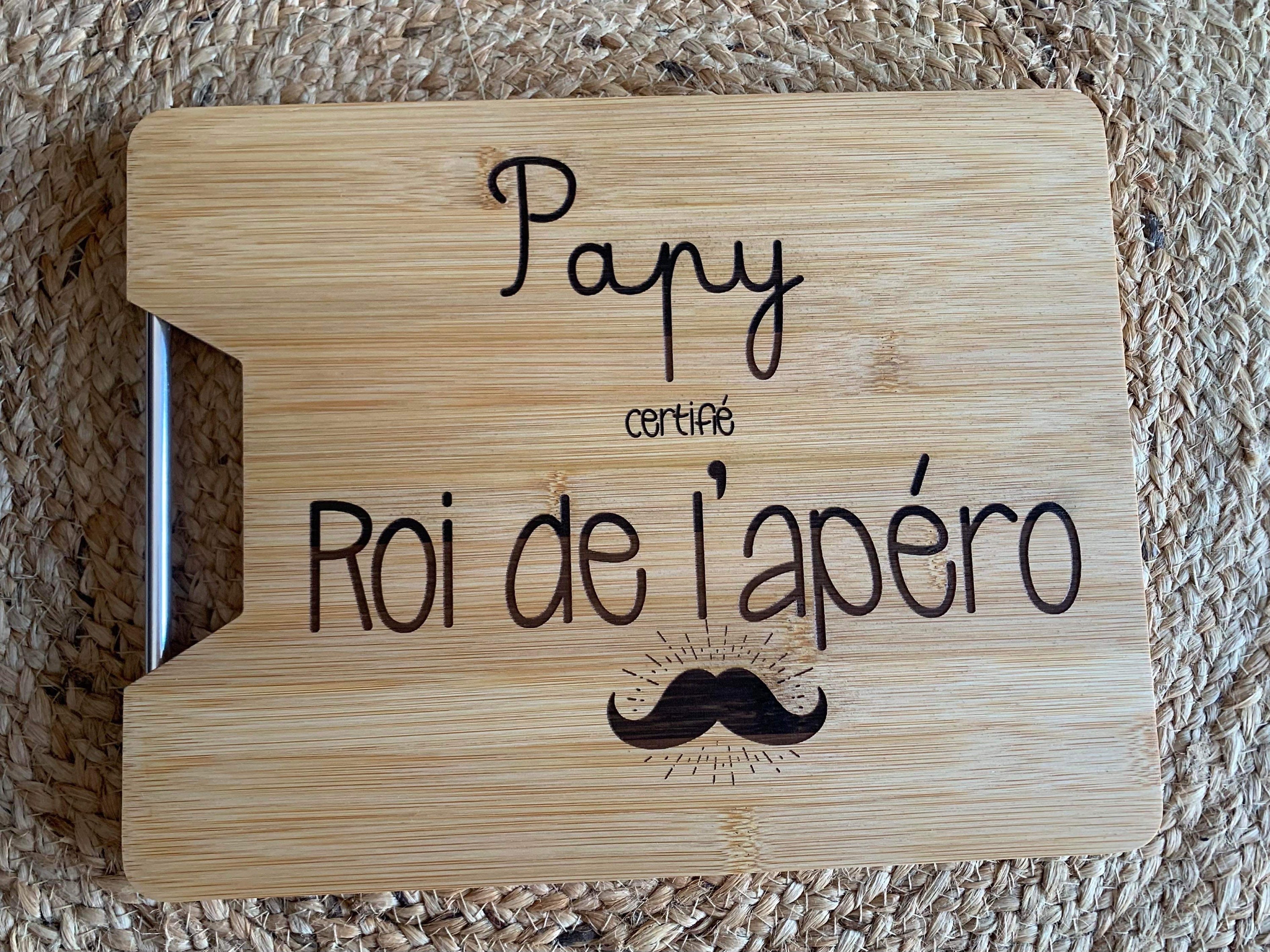 Planche à découper papy/ fête des papys / fête des grands pères/ cadeau ...