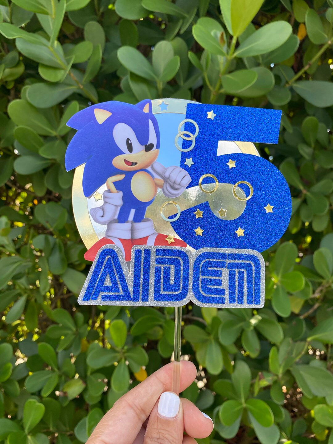 Sonic the Hedgehog Cake Topper - Etsy