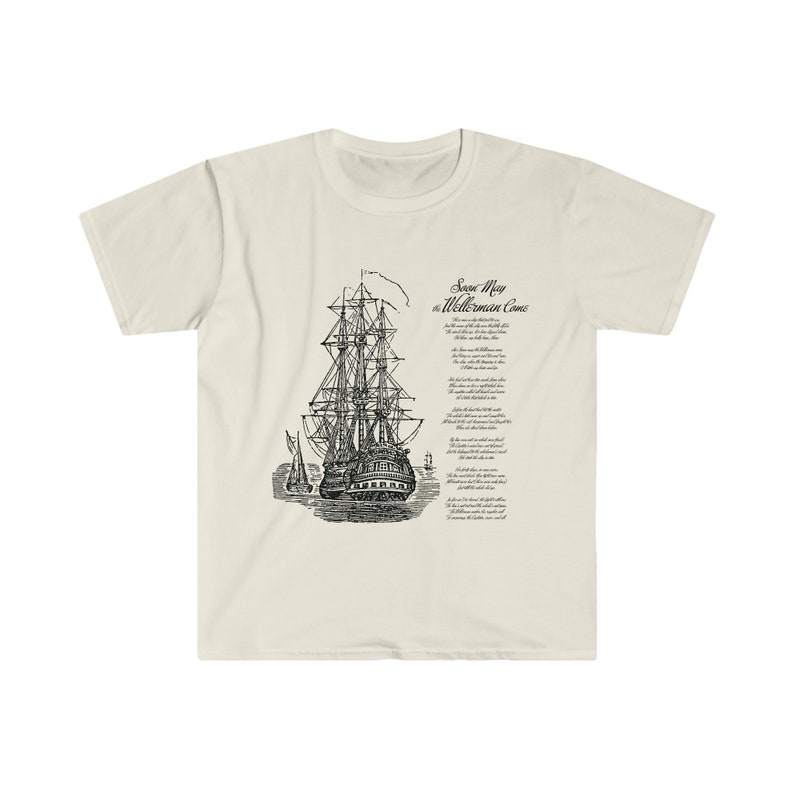 Wellerman Song Wellerman Lyrics With Vintage Ship Unisex - Etsy