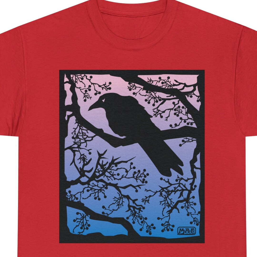 Crow Hour Design, Sunrise Crow Shadow in Thorn Tree, Inspired by ...