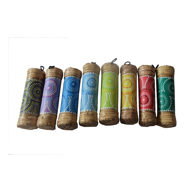 15cm or 20cm Painted Bamboo Rainstick Assorted Designs / - Etsy