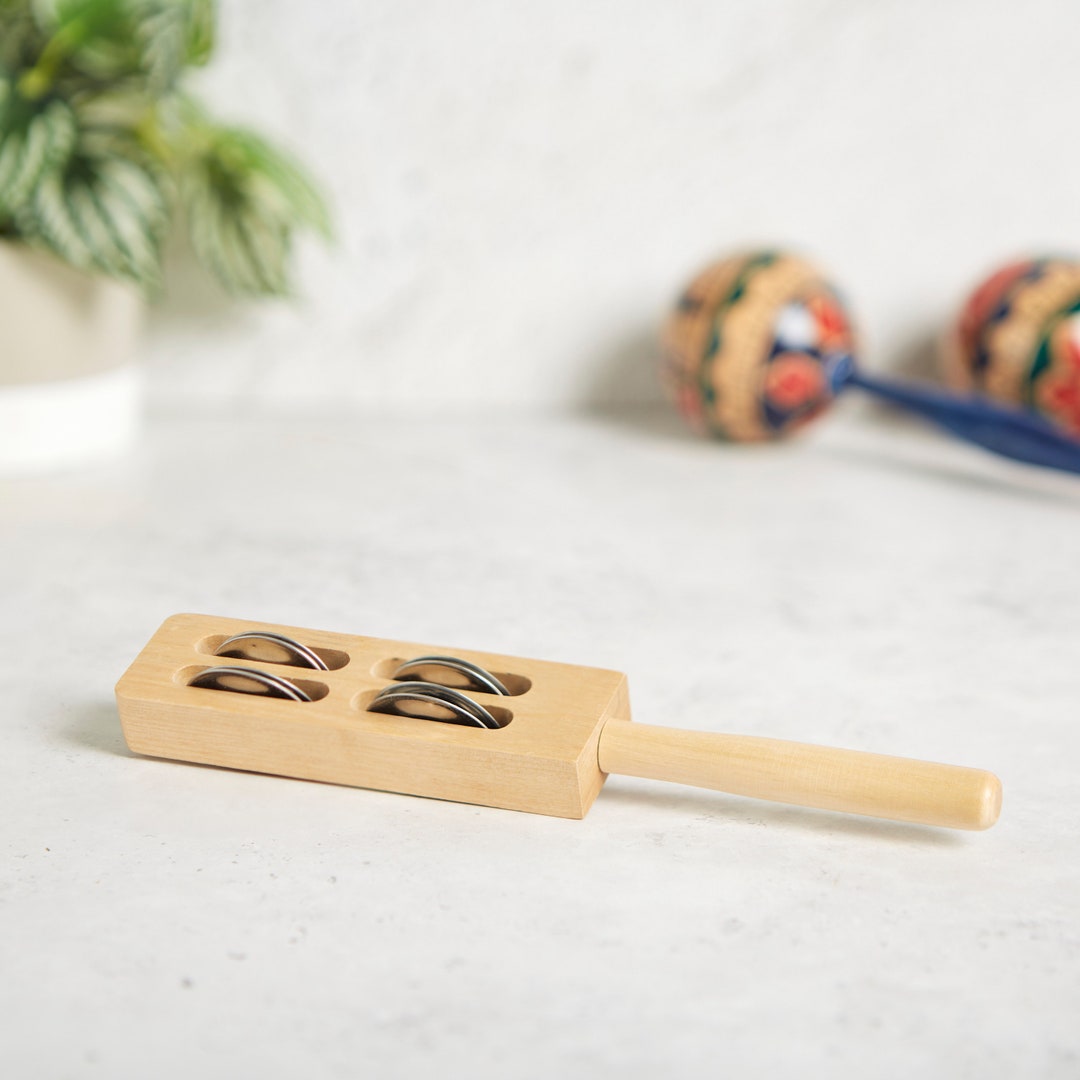 Solid Wood Jingle Stick Tambourine Shaker Instrument 20cm - Etsy