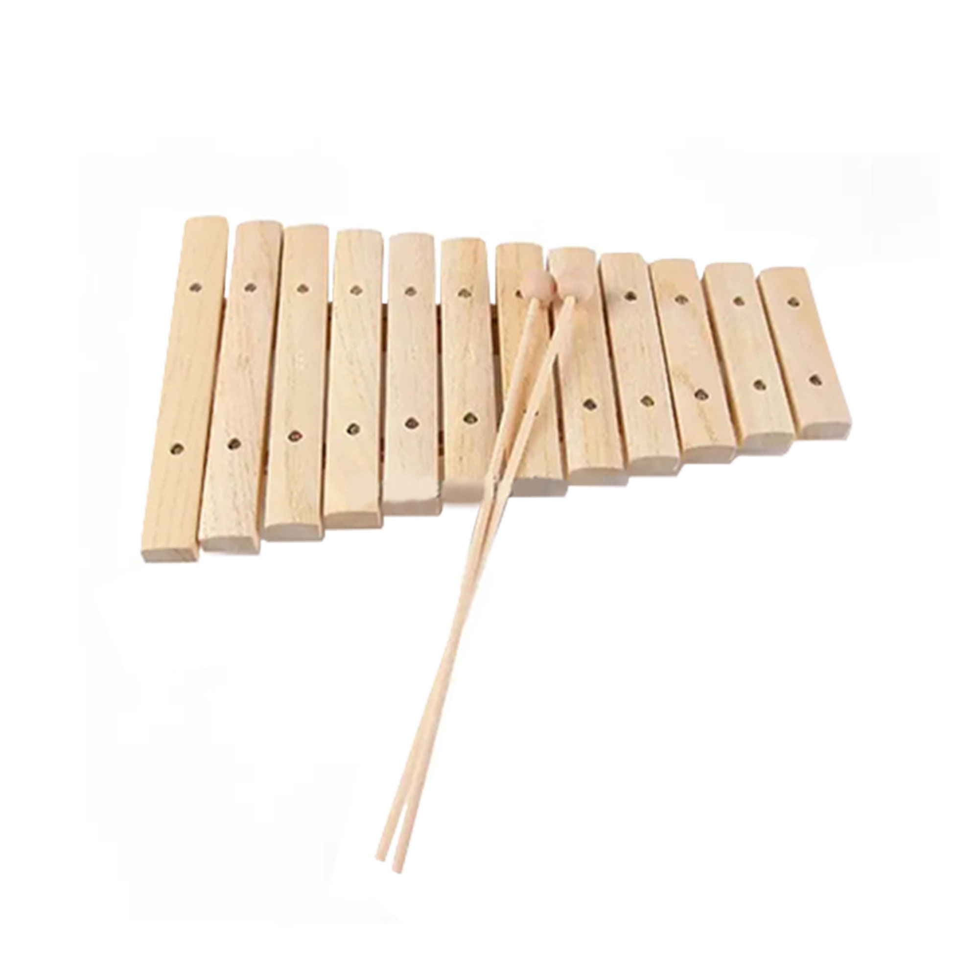 8 or 12 Note Wooden Xylophone With Two Beaters Traditional - Etsy