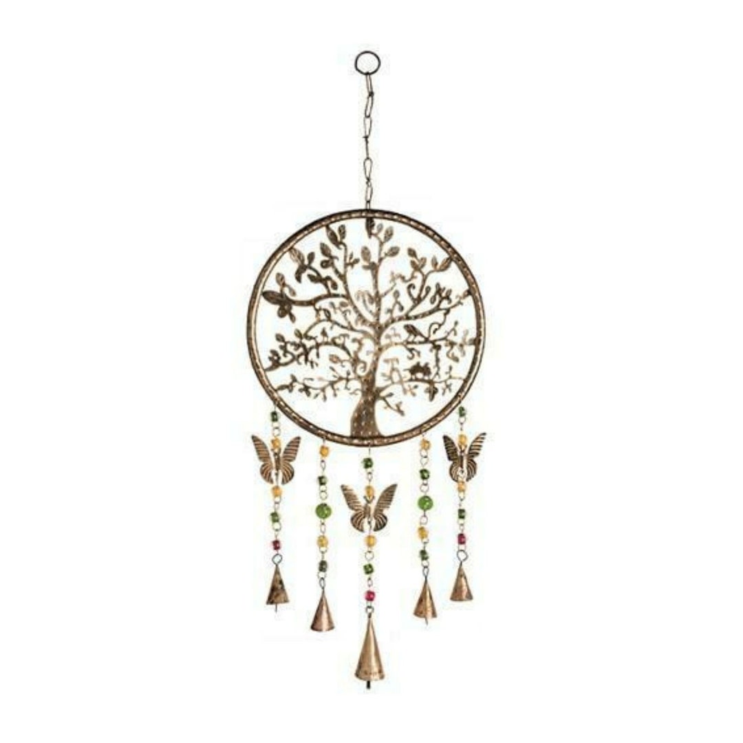 Tree of Life Wind Chime Brass Tapestry Hanging 75cm - Etsy