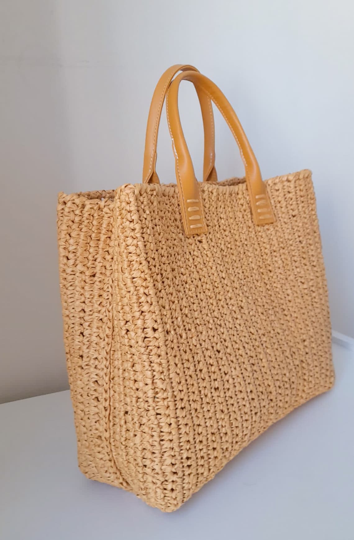 Raffia Straw Bag, Oversize Straw Bag, Raffia Designer Bag, Raffia Bag ...