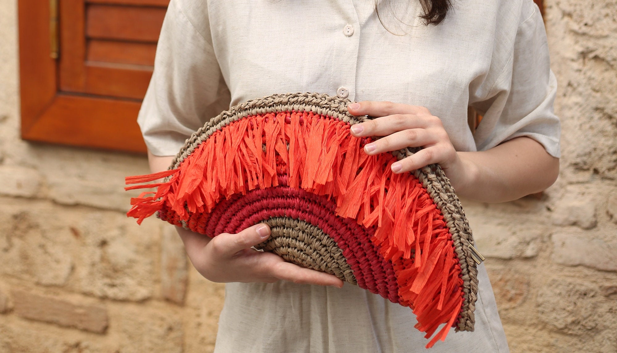 Straw Clutch, Raffia Clutch, Summer Clutch, Beach Clutch, Straw ...