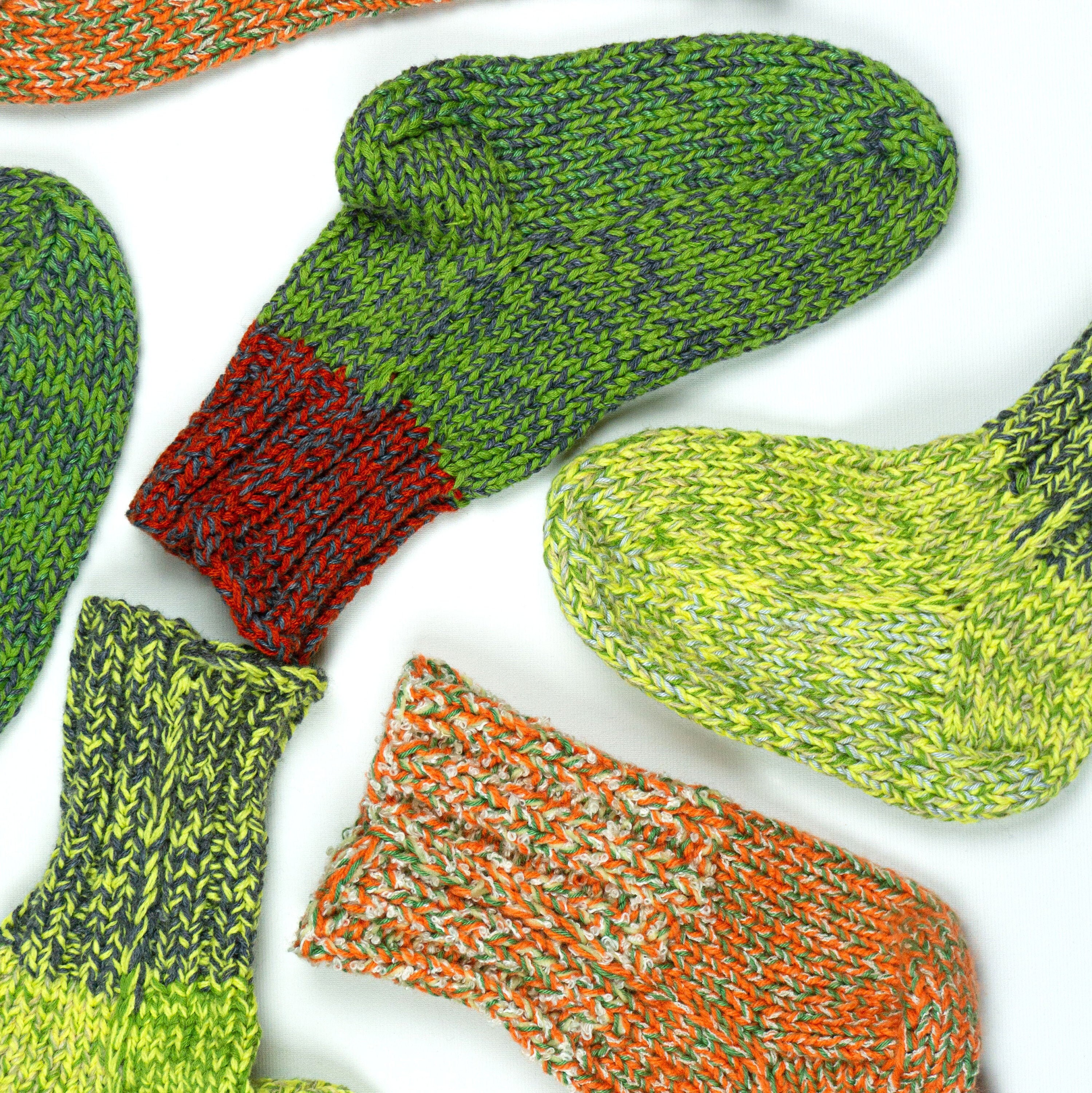 Hand Made Knitted Socks "recycled" Look Edition! - Etsy