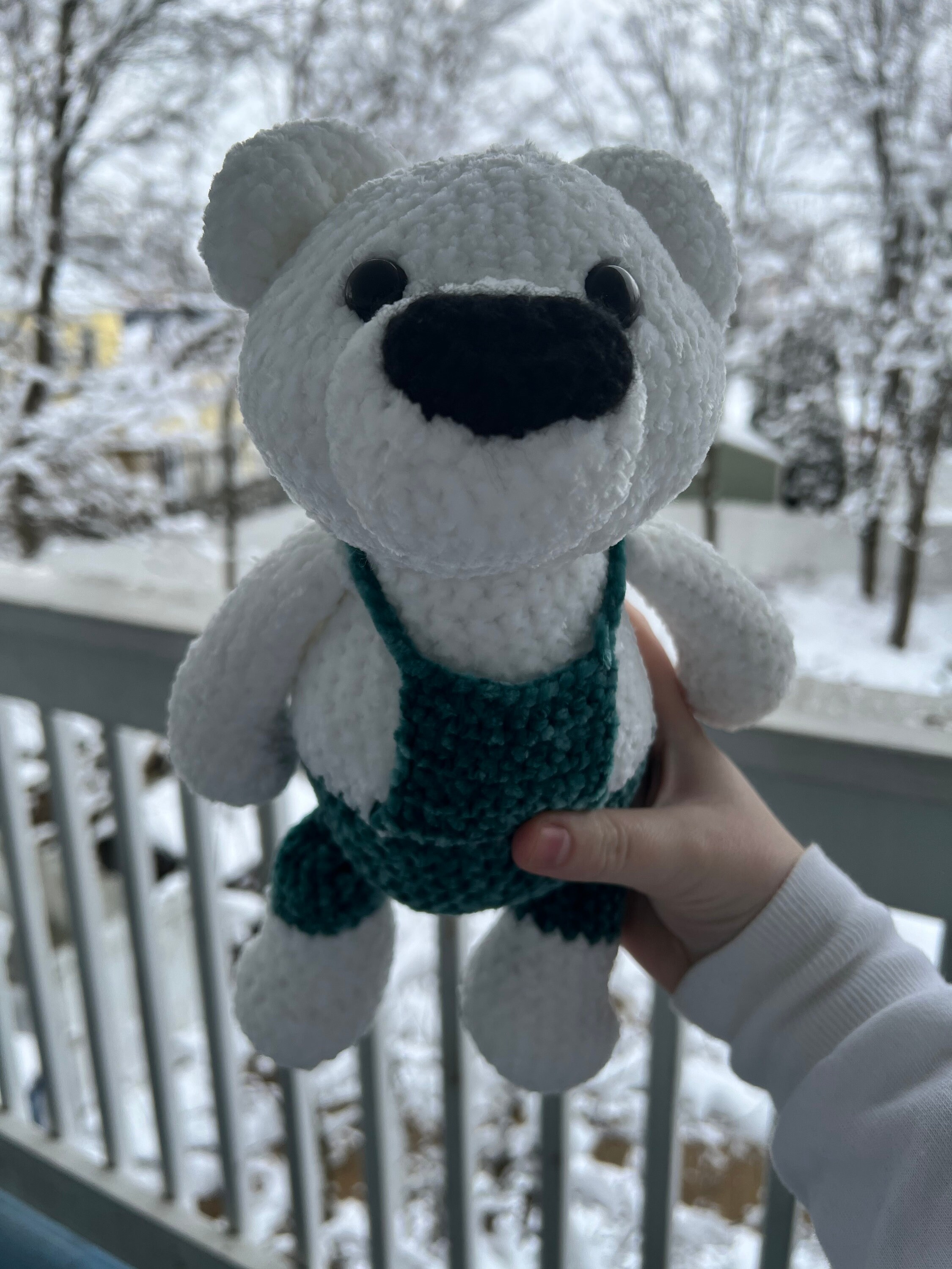 Cute Velvet Animaguri Polar Bear With Overalls - Etsy