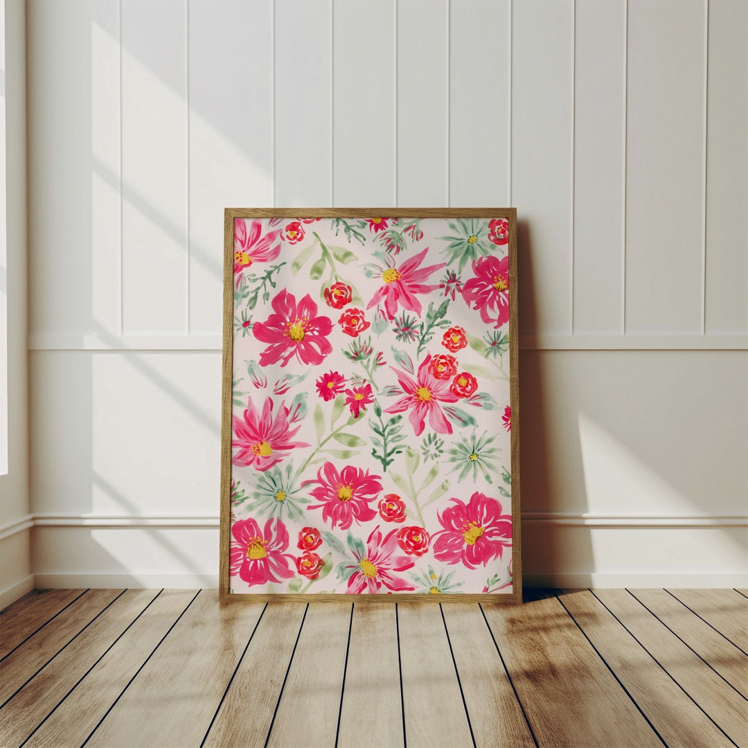 Happy Days Floral *no Text* - Art Print - Etsy