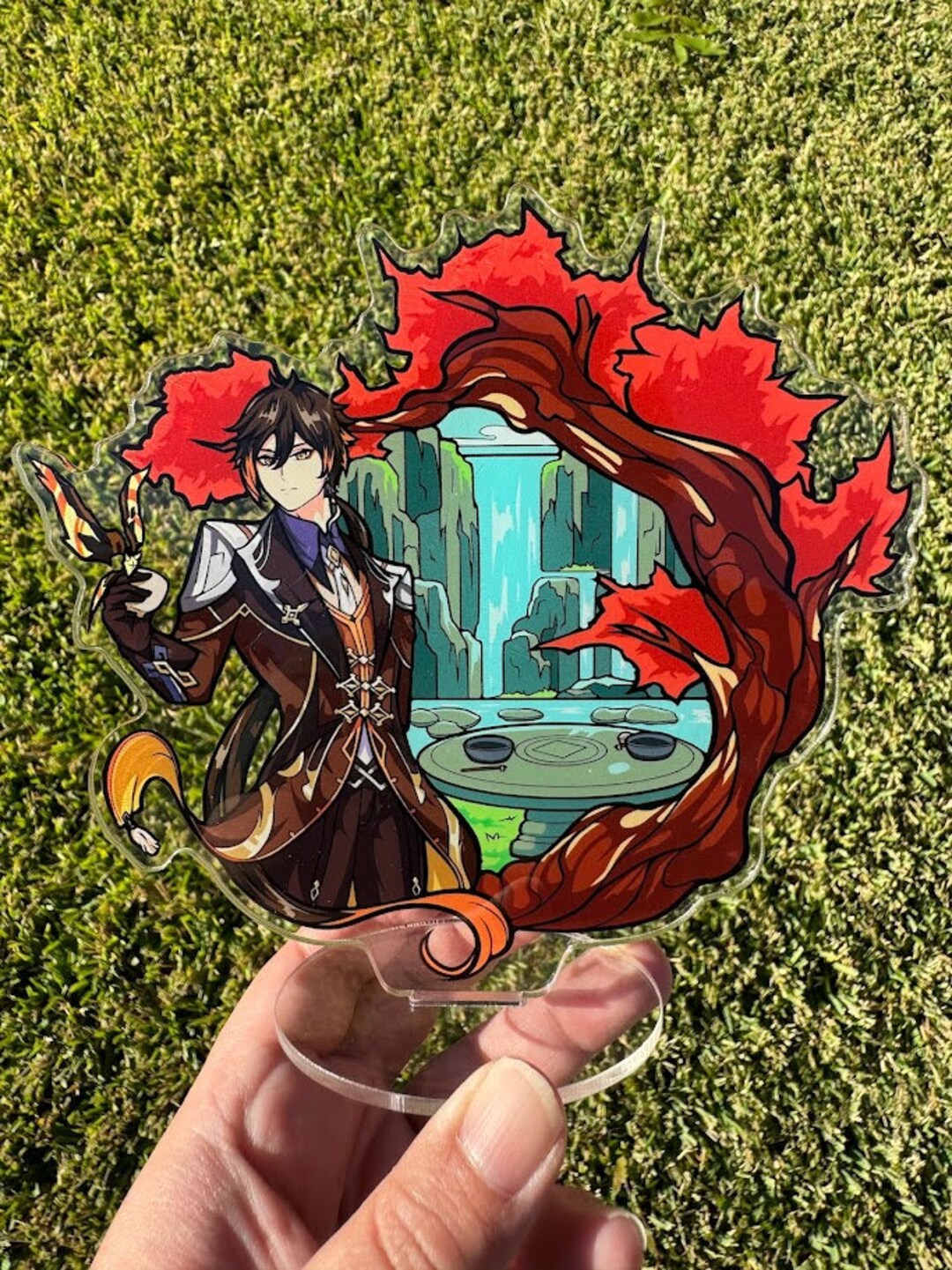 Zhongli Tea Time Genshin Impact Acrylic Standee - Etsy