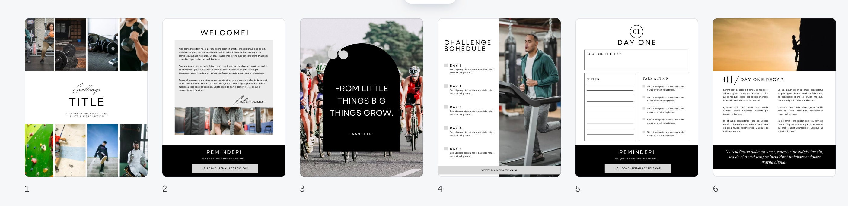 Canva 5-day Challenge Templates Challenge Workbook Canva Template Lead ...