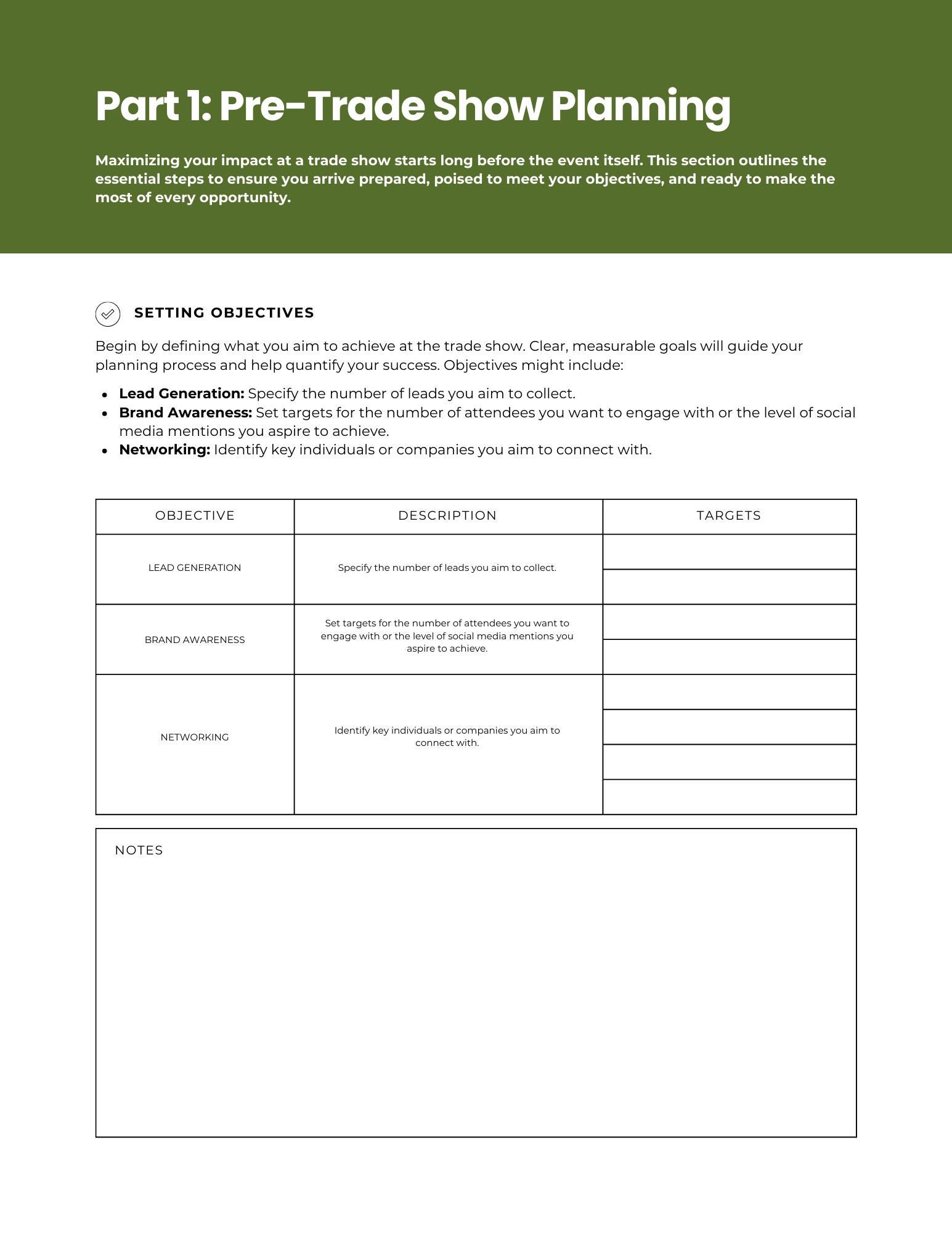 Trade Show Planner Template – 23-page Editable Vendor Organizer for ...