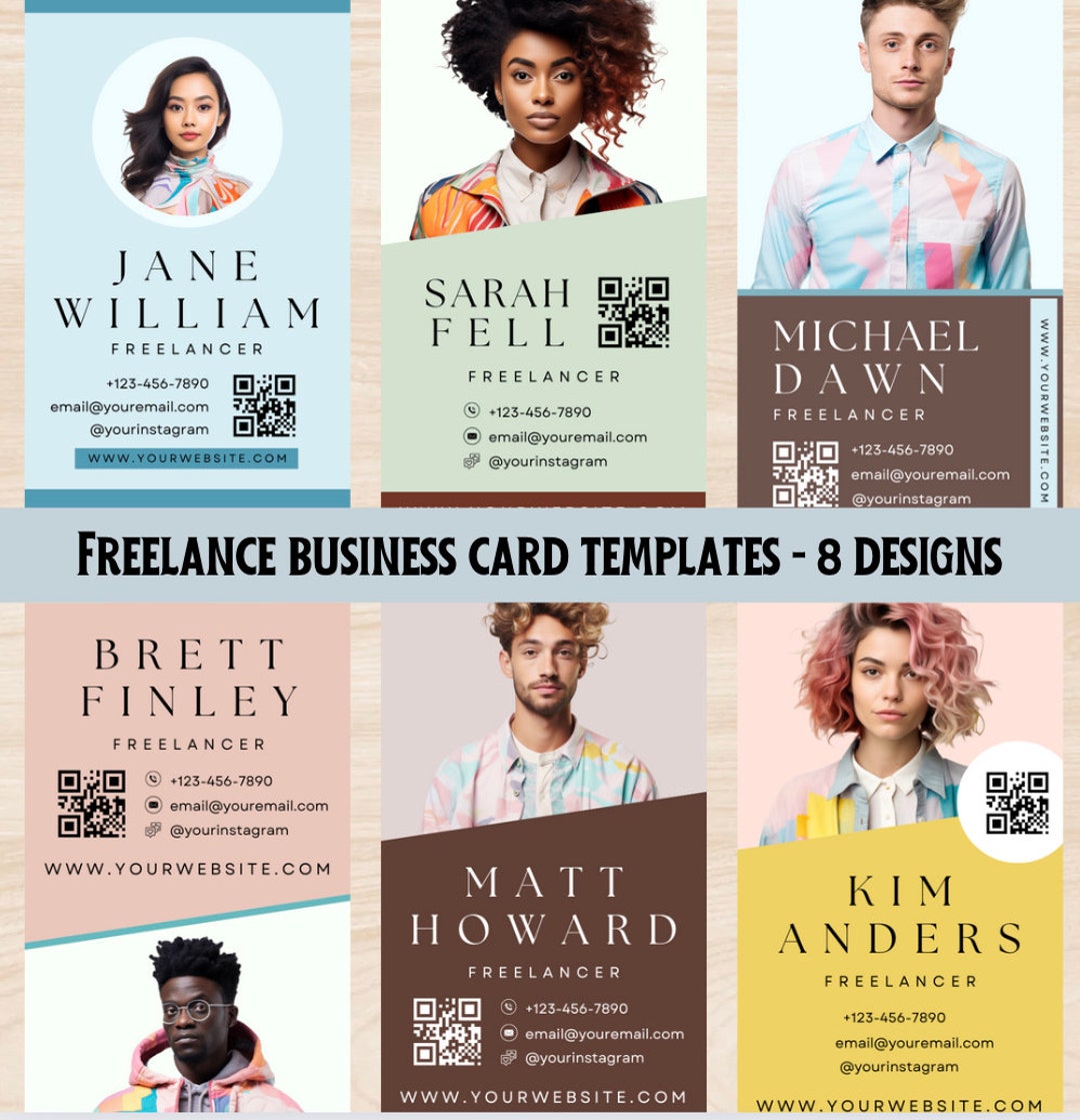 Freelance Business Card Templates | Editable Business Cards in Canva ...