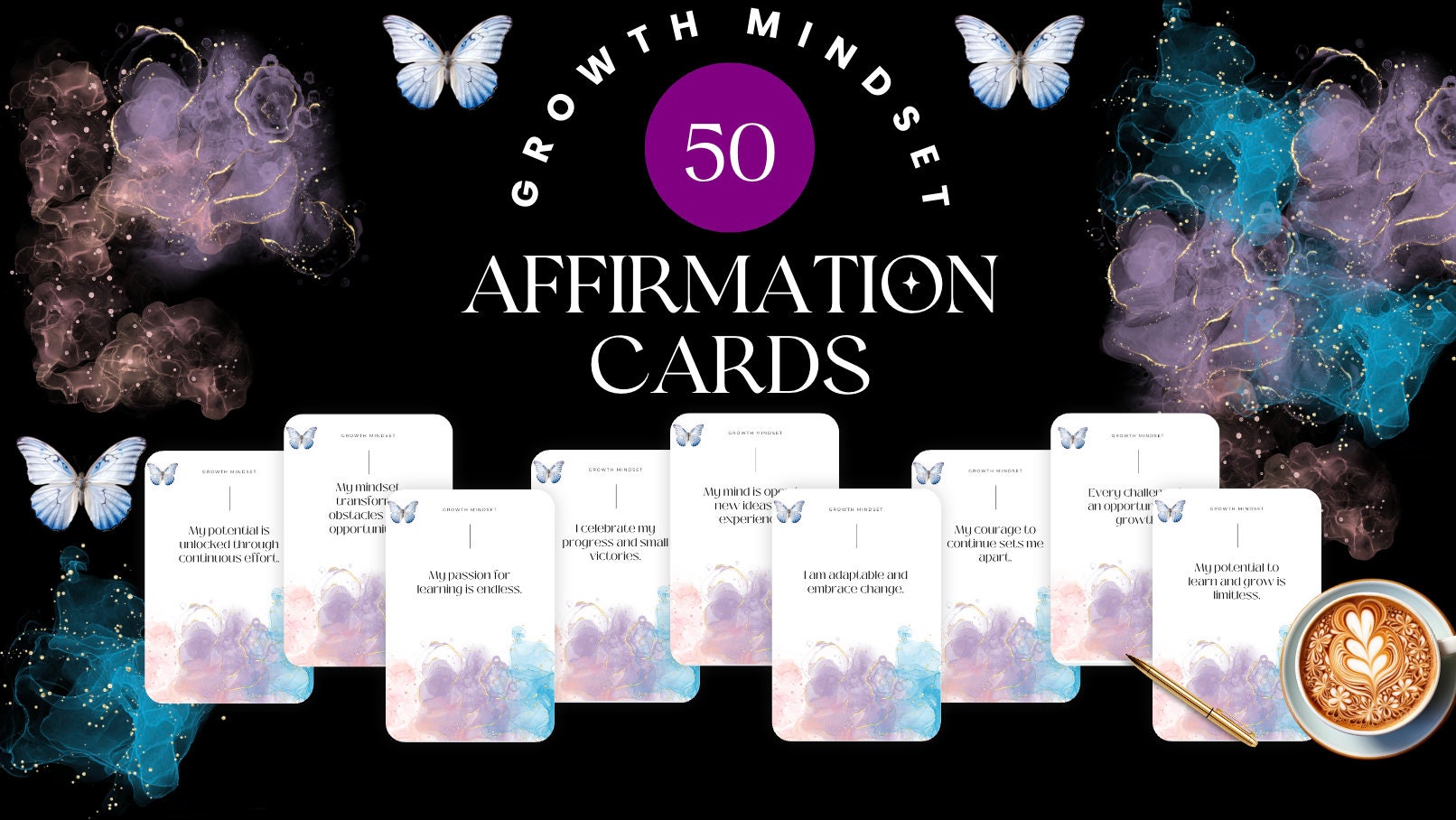 Growth Mindset Affirmation | Growth Mindset Affirmations Printable ...