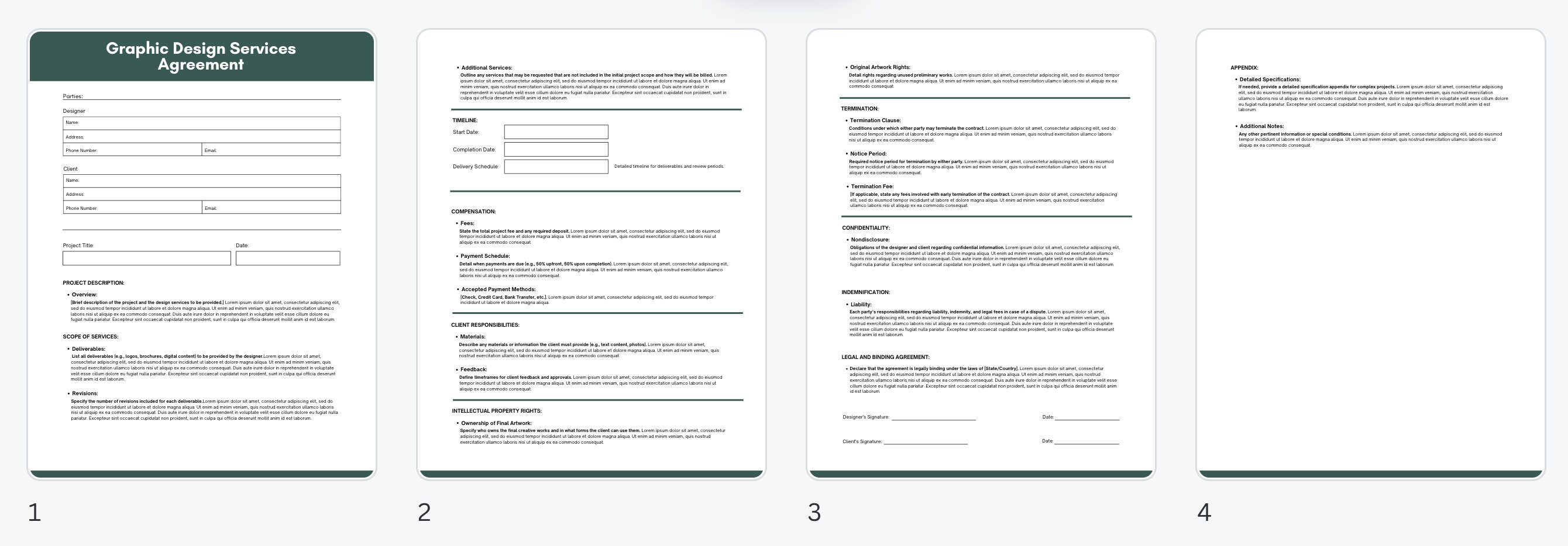 Canva Editable Design Service Professional Graphic Design Contract ...