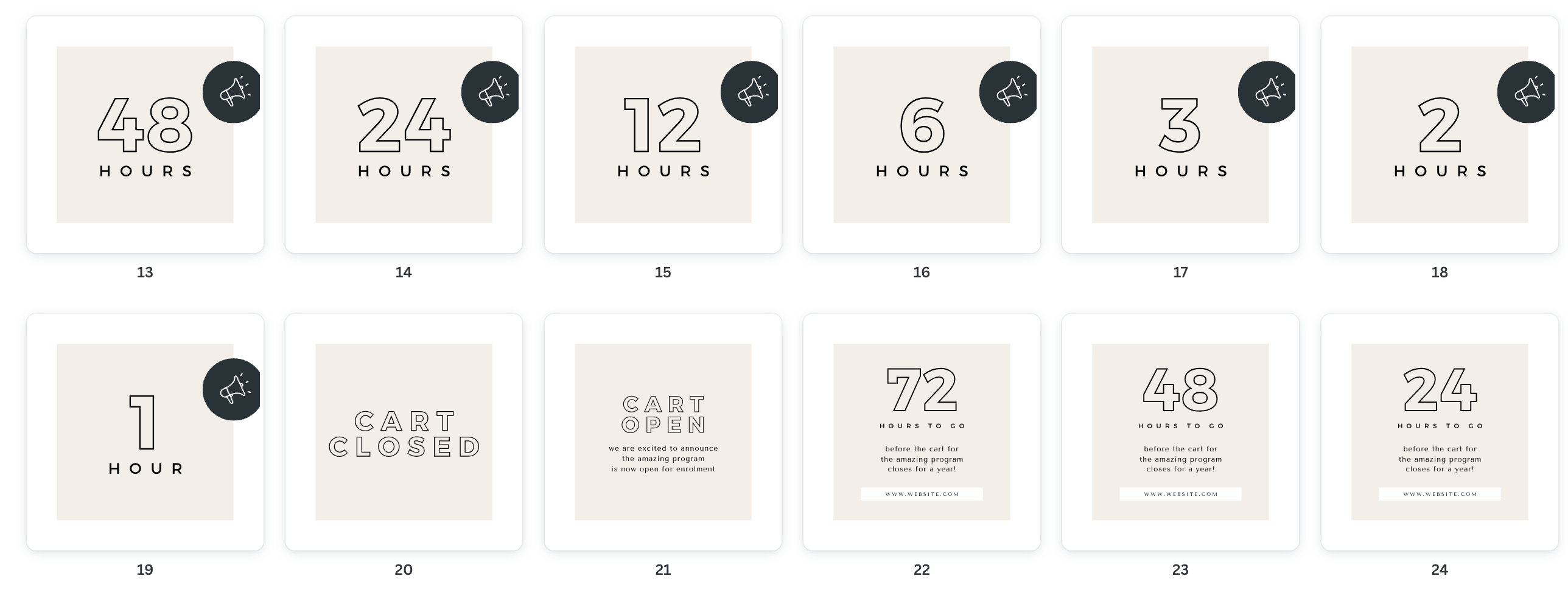 Countdown Graphics Template | Canva Template | Countdown Templates for ...