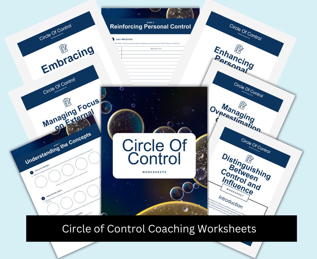 Circle of Control Coaching Worksheets | Sphere of Influence Reflection ...