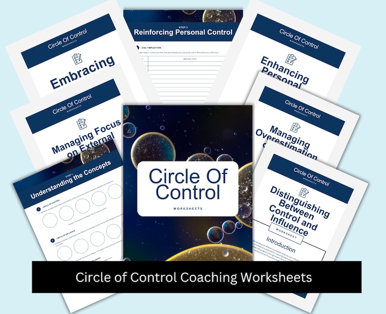 Circle of Control Coaching Worksheets Sphere of Influence Reflection ...