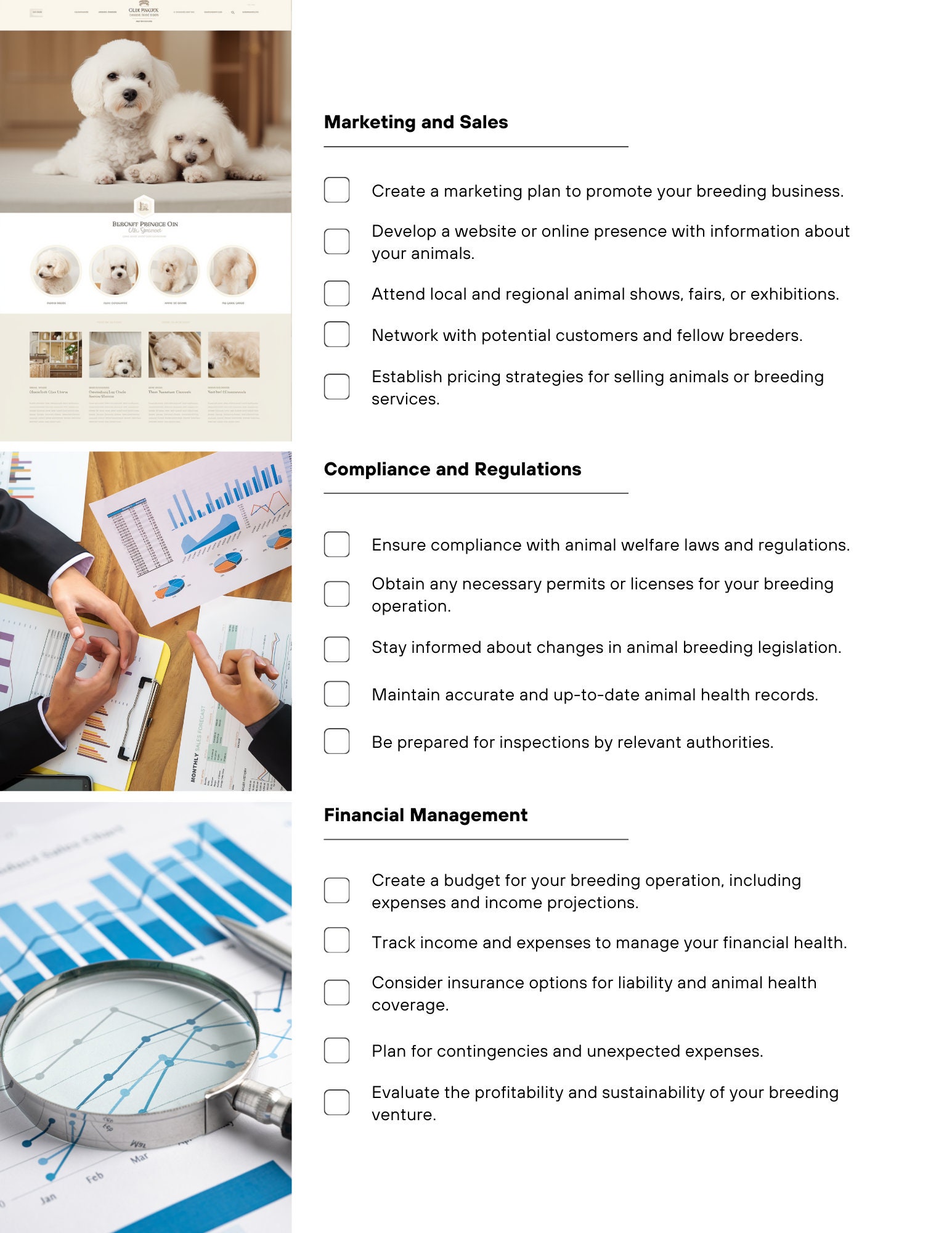 Customizable Animal Breeder Checklist Template | Canva Checklist for ...