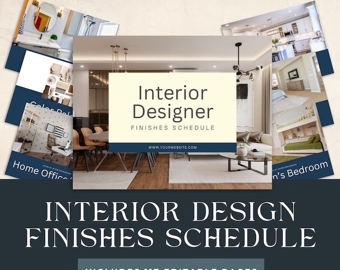 Interior Design Bundle Interior Design Presentation Template Interior Design Proposal FF&E ...