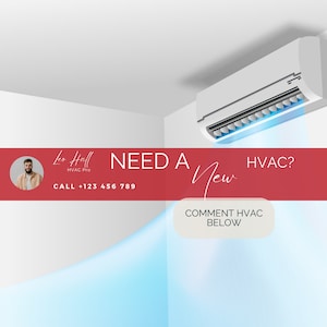 Social Media Posts for HVAC | Hvac Business Marketing | Canva Social ...