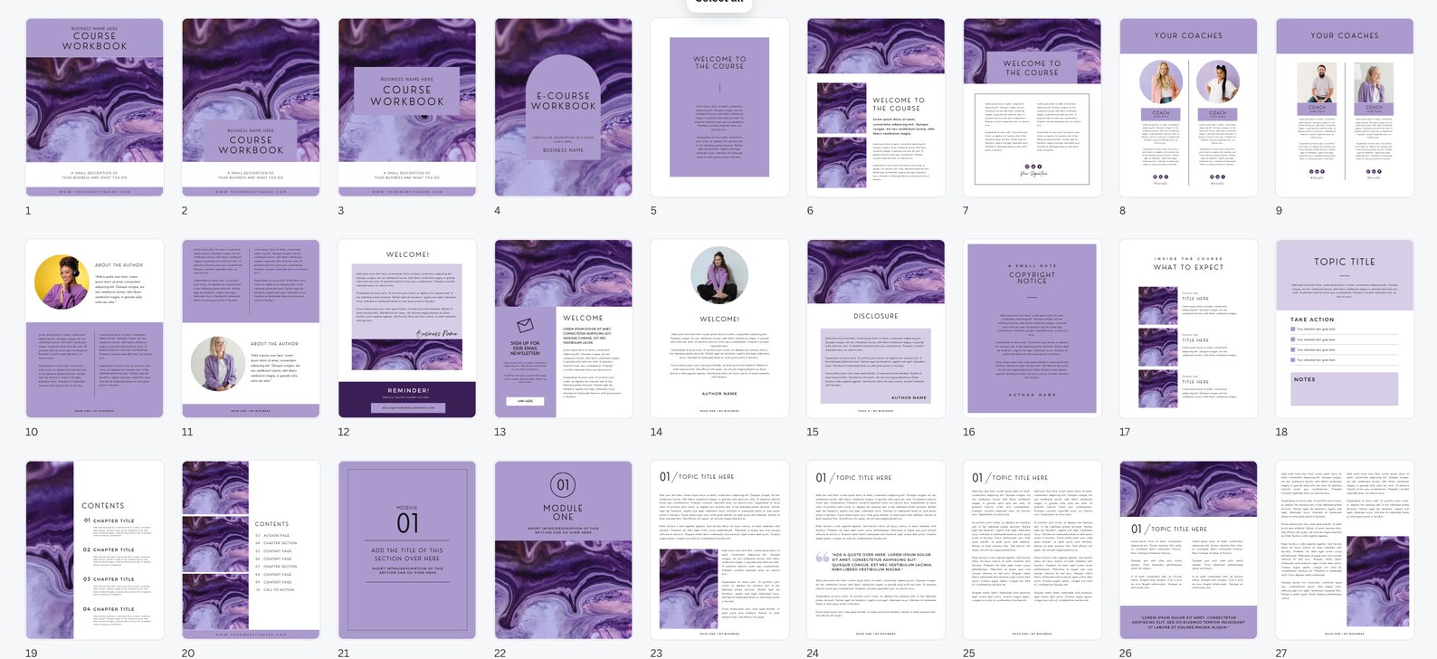 Course Creator Template | Course Guide | Lead Magnet Template ...