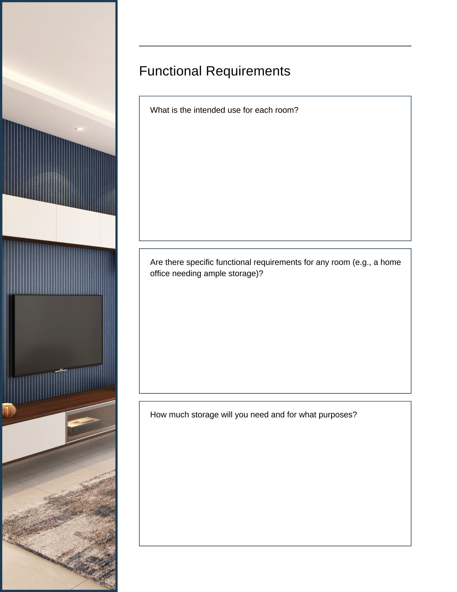 Interior Design Client Questionnaire & Mood Board Template (canva) - Etsy