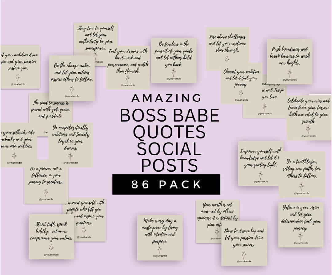 Boss Babe Quotes | Women Empowerment | Girl Boss | Boss Babe Instagram ...