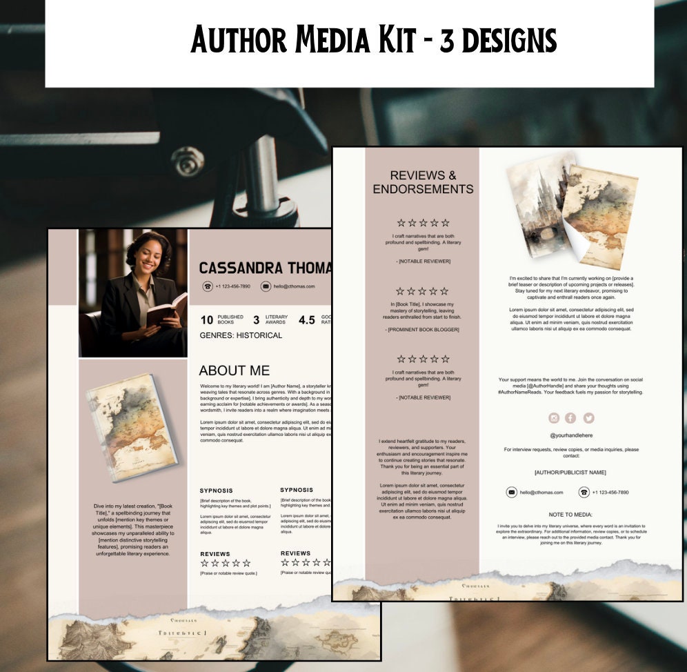 Social Media Kit Authors press Kit Social Media Kit Author Media Kit ...