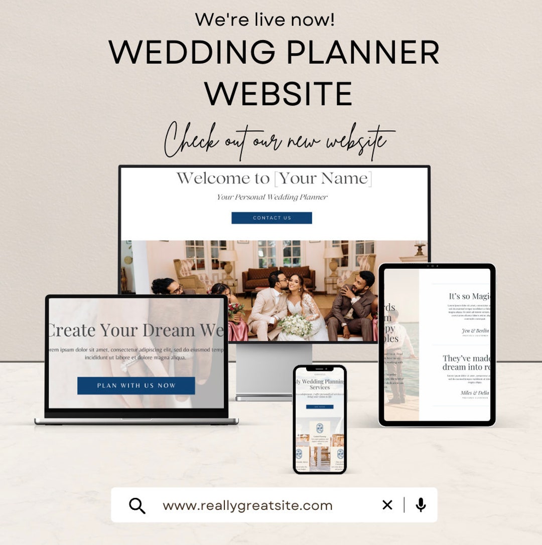 Wedding Planner Website Template | the Pro Digital Wedding Planner ...