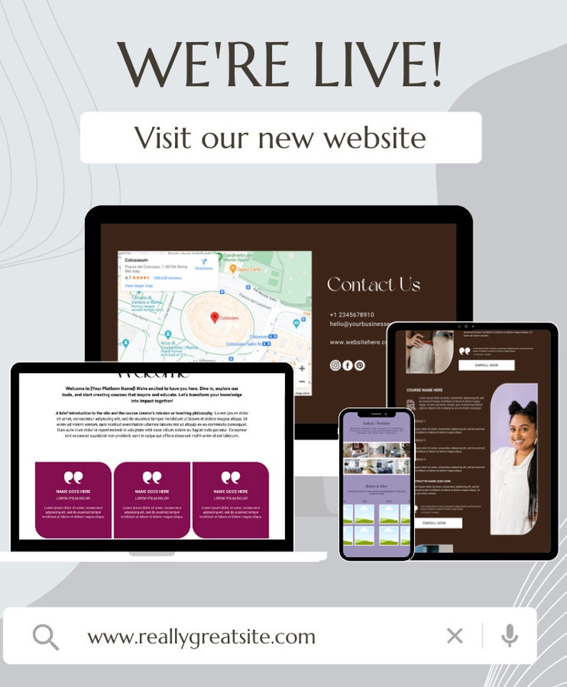 Canva Course Creator Website Template: Editable Landing Page (digital ...
