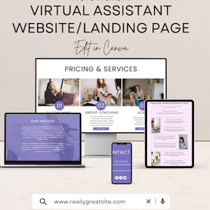 Virtual Assistant Templates | VA Landing Page | Virtual Assistant ...