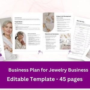 Editable Jewelry Business Plan Template | Small Business Plan Template ...