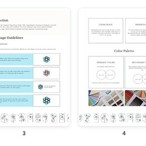 Editable Logo Guidelines Template: Canva Branding Kit - Etsy