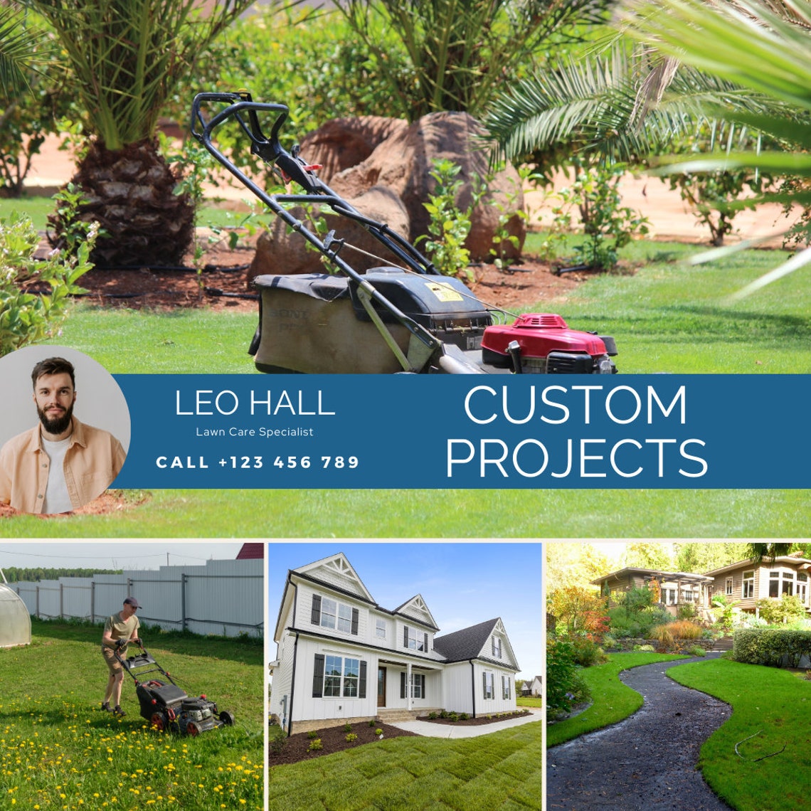 70 Lawn Care Social Media Posts Landscaping Instagram Template Lawn ...