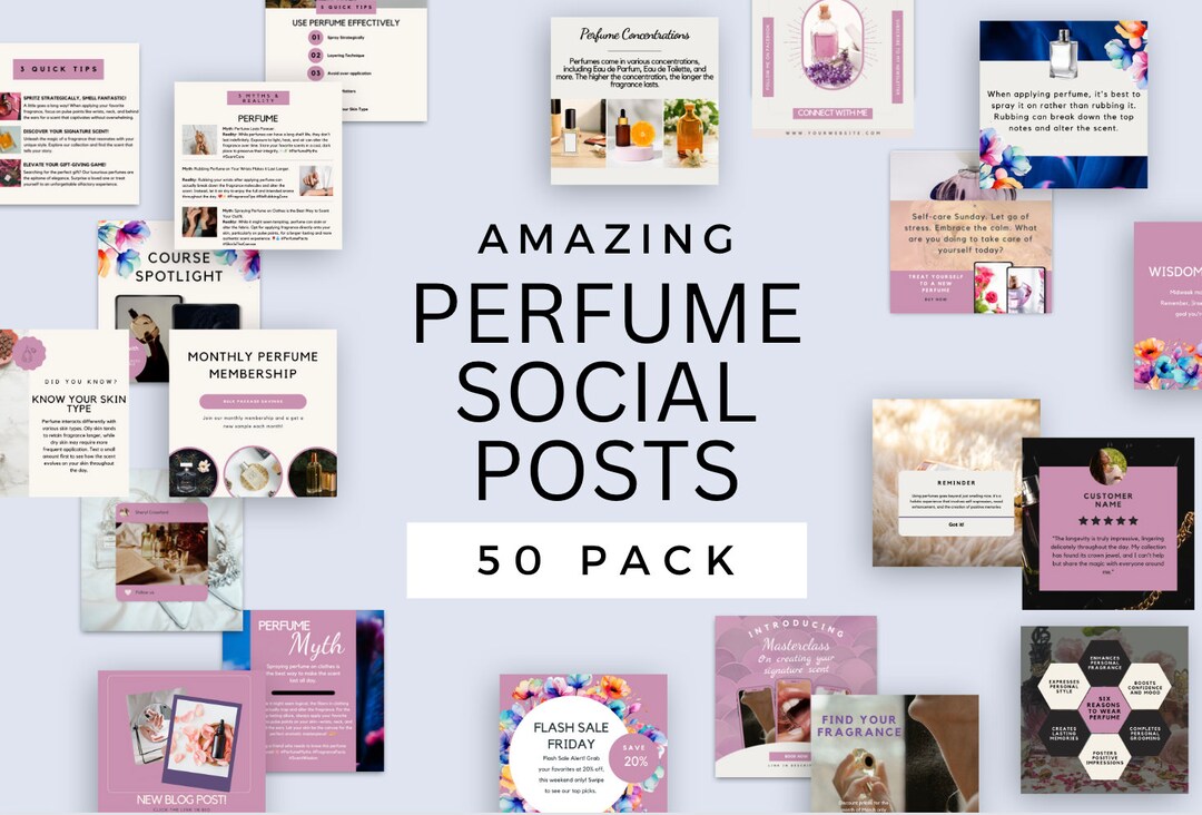 Instagram Post Template Perfume | Social Media Posts Perfume Business ...