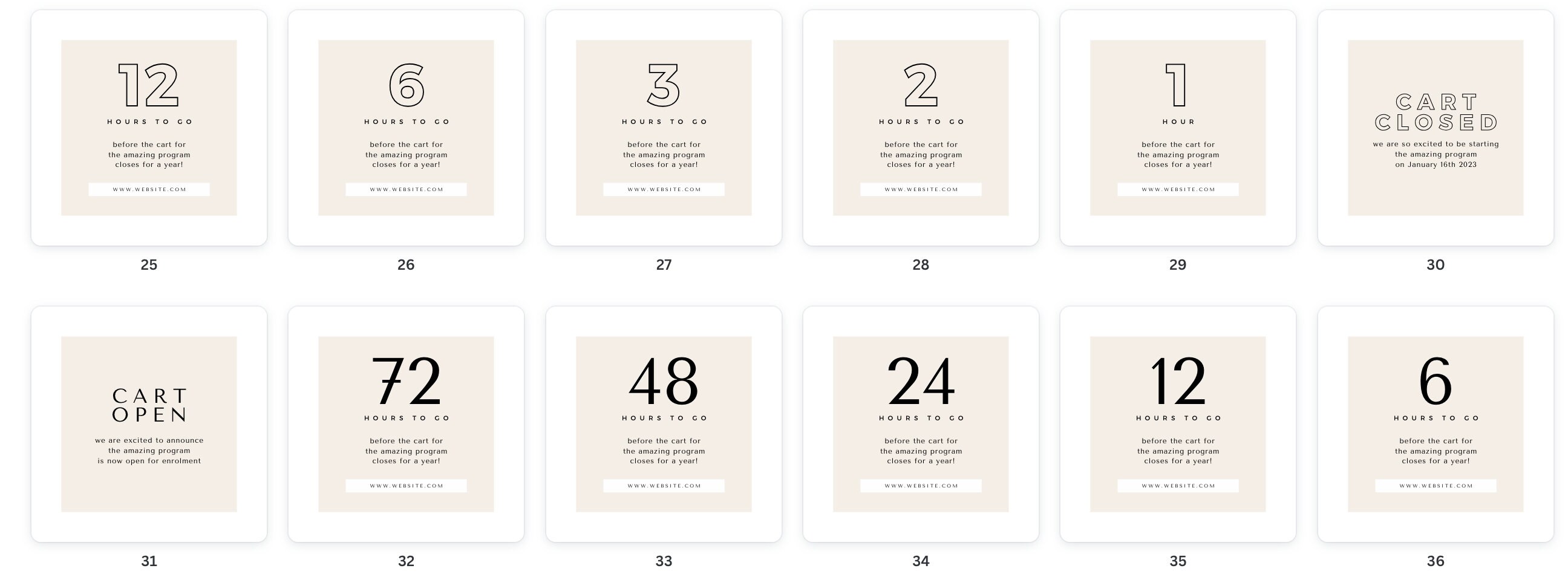 Countdown Graphics Template | Canva Template | Countdown Templates for ...