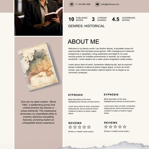 Social Media Kit Authors |press Kit | Social Media Kit | Author Media ...