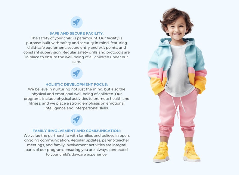 Daycare Website Template: Editable Canva Landing Page - Etsy