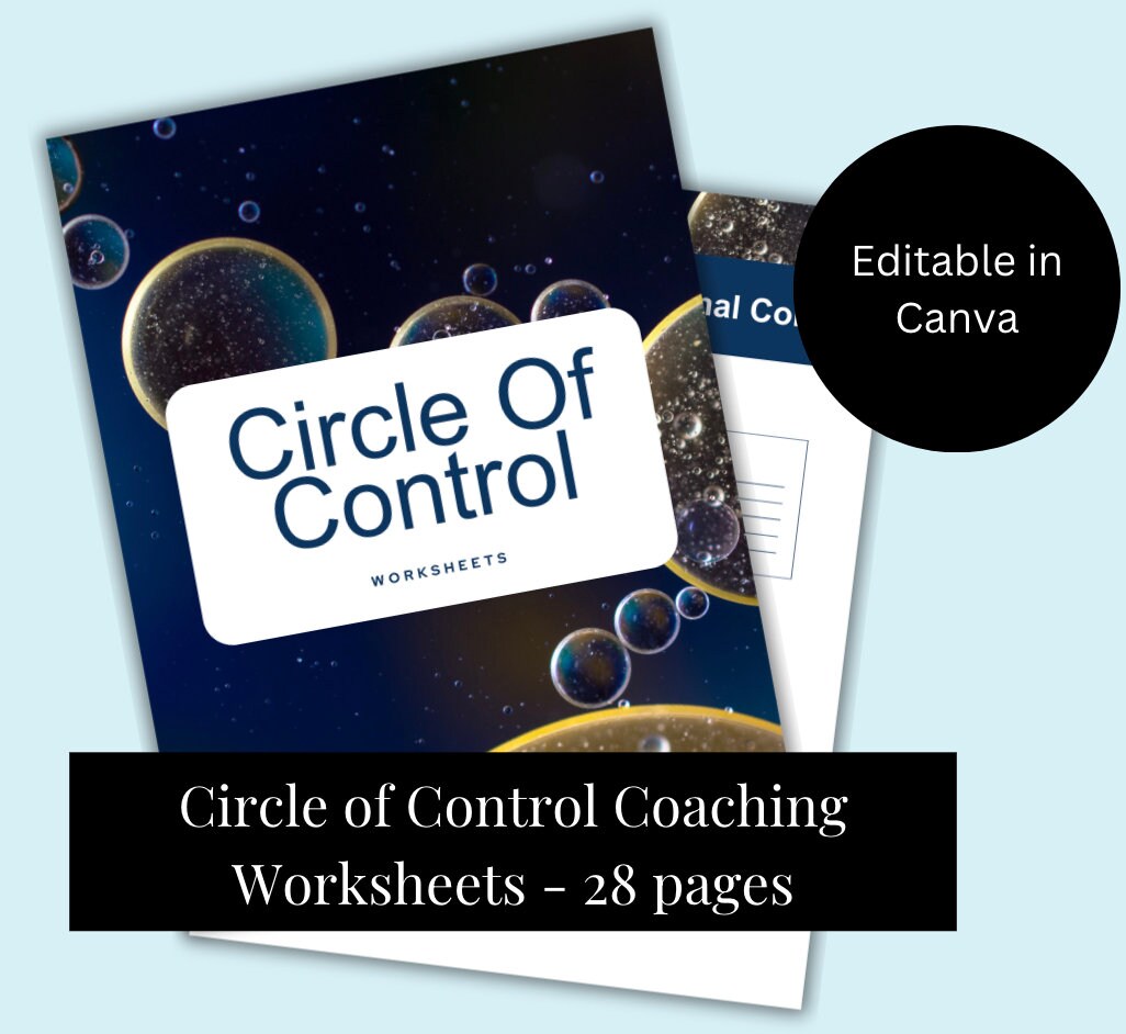 Circle of Control Coaching Worksheets Sphere of Influence Reflection ...