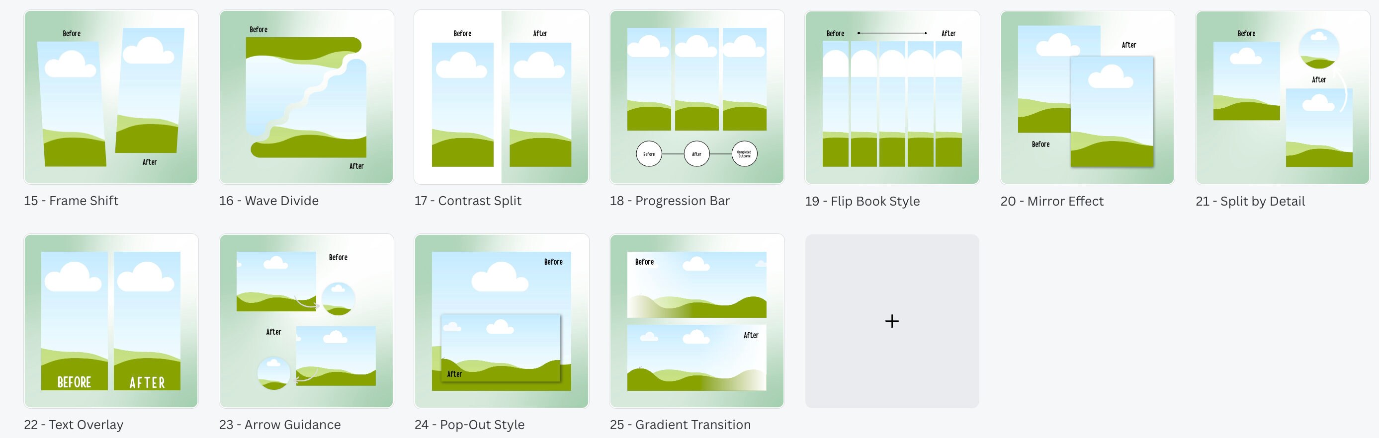 Instagram Before and After Posts: Editable Canva Template (25 Posts) - Etsy