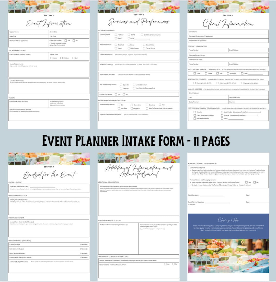 Event Planner Contract Template | Wedding Planning Proposal | Event ...